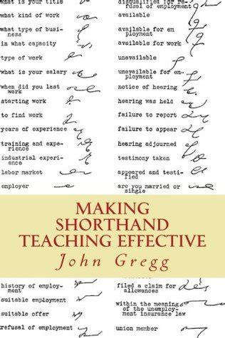 Making Shorthand Teaching Effective By John Robert Gregg Goodreads