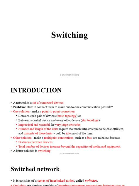 7 Module 2 Switched Communication Networks Lan Topologies 17 01 2024 Pdf Computer