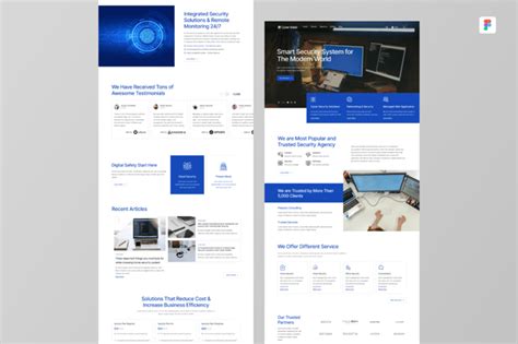Cyber Security Ui Design Design Template Place