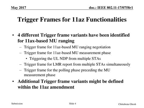 Trigger Frame Format For Az Ppt Download