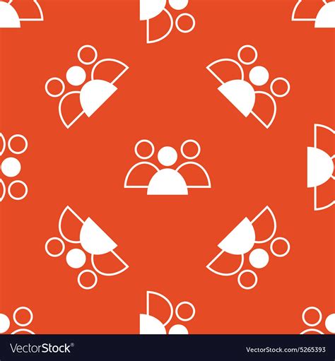 Orange Group Leader Pattern Royalty Free Vector Image