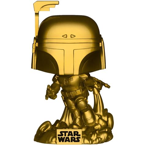 Funko Pop Jango Fett Gold Star Wars Gold Set 285