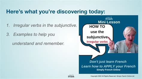 Managing Irregular Verbs For The Subjunctive