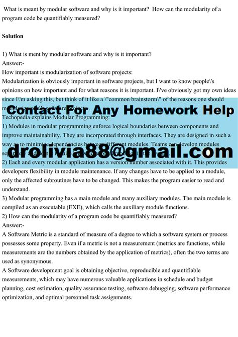 What Is Meant By Modular Software And Why Is It Important How Can T Pdf