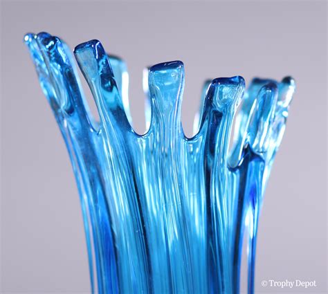 Blue Vase Art Glass Award Trophy Depot