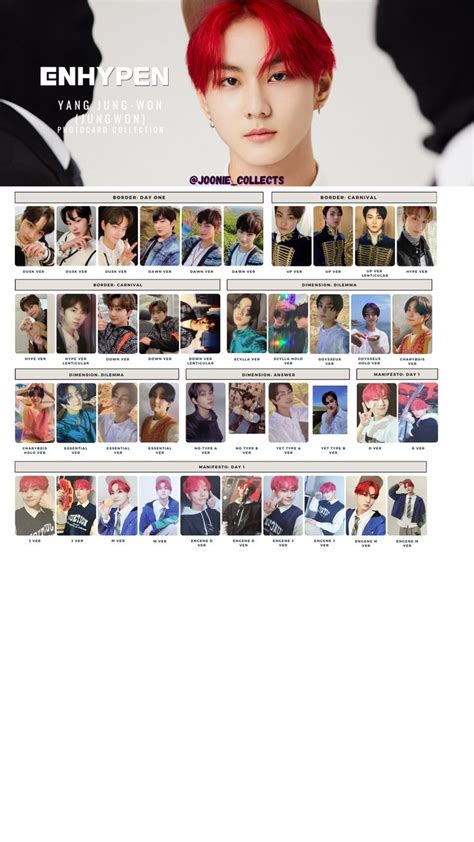 JUNGWON Template Photo Card Template Photocard Photo Cards