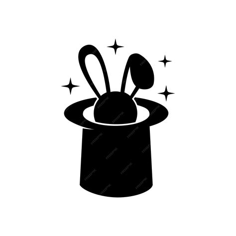 Premium Vector Rabbit In Magic Hat Icon