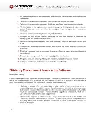 Five Ways To Measure Your Programmers Performance PDF