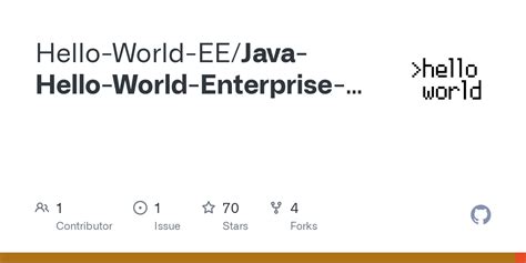 Github Hello World Ee Java Hello World Enterprise Edition