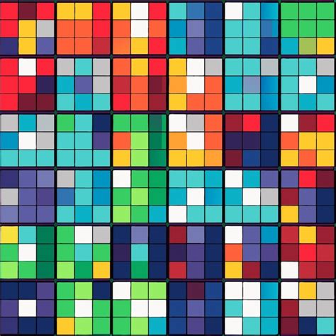 Premium Vector Swatch Color Pixel Pattern Abstract Color Palette