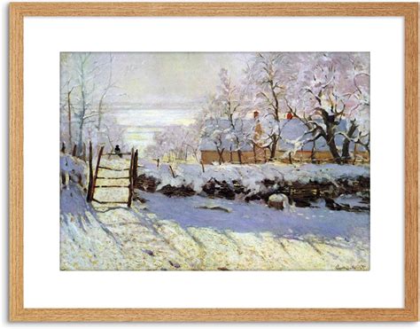 Wee Blue Coo Claude Monet Magpie Old Master Painting Art Print Poster
