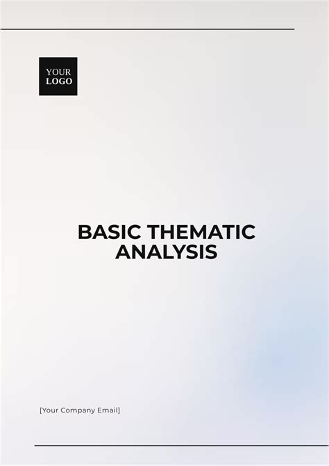 Free Basic Thematic Analysis Template To Edit Online