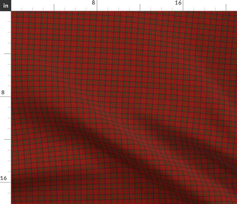 Tiny Scottish Clan Maccoll Tartan Plaid Fabric Spoonflower