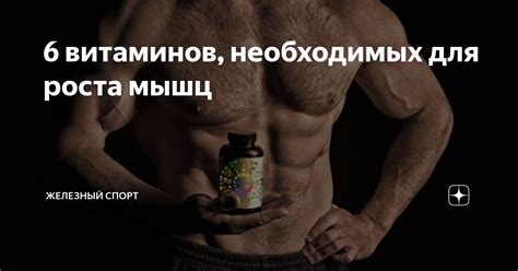 6 витаминов необходимых для роста мышц Железный спорт Дзен
