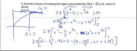 12th Grade Math Ap Calculus Ab Shell Method How Did He Get Radius
