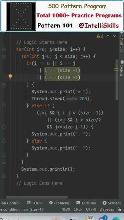 Java Pattern 101 500 Java Pattern Programs Shorts Java Coding