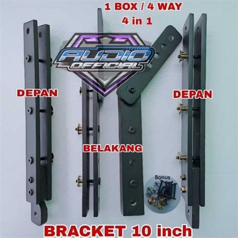 Jual Bracket Gantung LINE ARRAY 4 WAY Ukuran Box Speaker 10 4in1