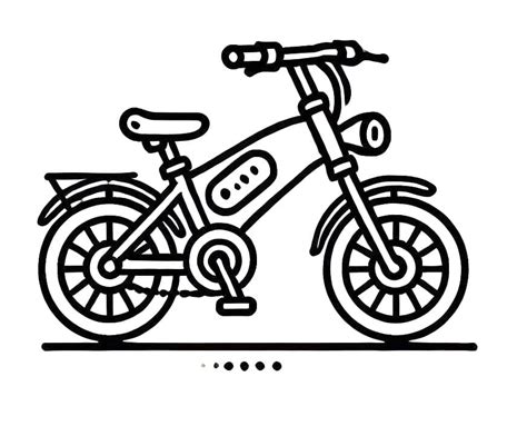 Tô màu Xe Đạp Điện Nhỏ Trang Tô Màu Cho Bé