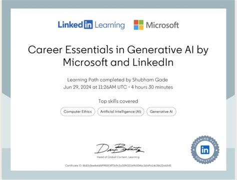 Microsoft Genai Linkedin Shubham Gade