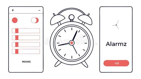 Smartphone Alarm Clock App Interface Mobile Ui Vector Design