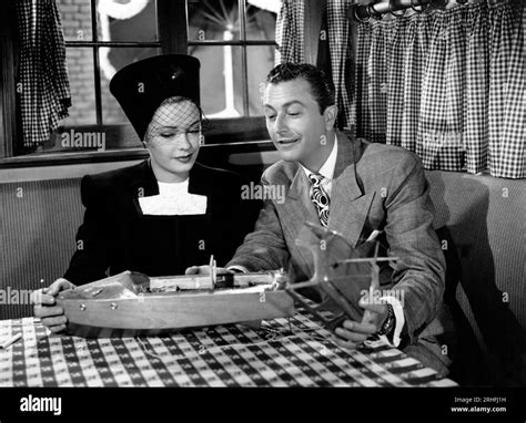 Jane Greer Robert Young On Set Of The Film They Wont Believe Me