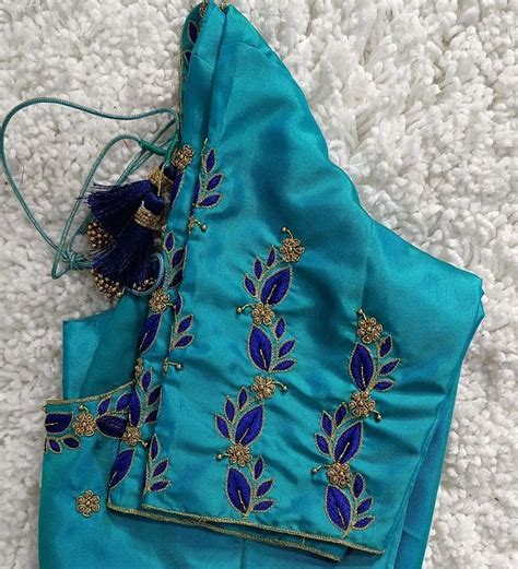 Pin By Blouse Designs On Aari Thread Work Hand Work Blouse Design