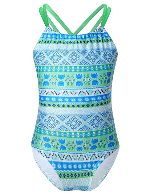 Iefiel Breathable Spaghetti Shoulder Straps Nylon One Piece Swimsuit