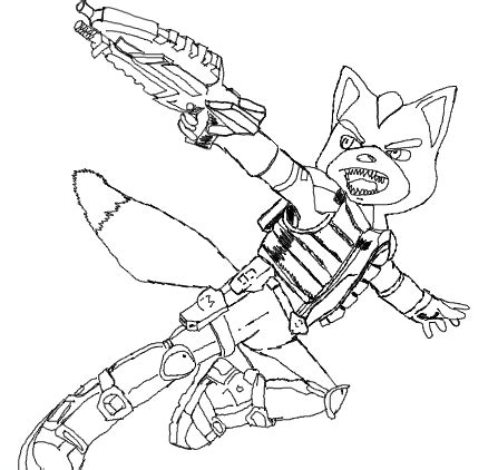 Fox Mccloud Coloring Pages