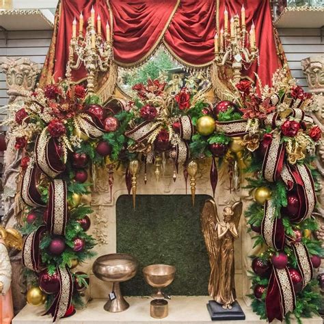 Christmas Mantel Garland Victorian Christmas Decorations Christmas