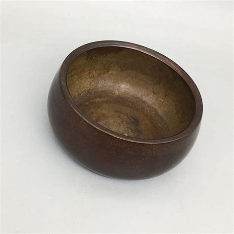 Chinese Antique Pure Copper Bronze Small Pen Wash Jar Etsy