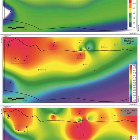 Heatflow Thermal Gradient And Thermal Conductivity Map Of East Java