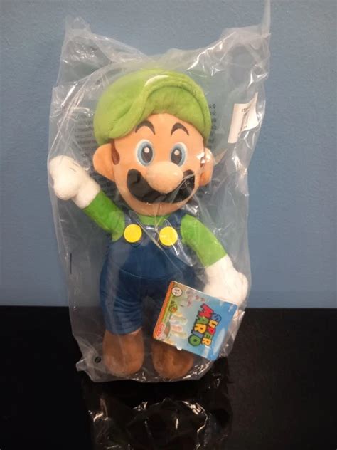 Super Mario Bros Soft Toy Luigi 30cm Plush Simba Toys Brand New With