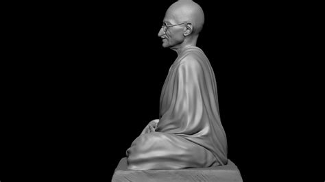 Mahatma Gandhi Sculpture 3d Model 3d Printable Cgtrader