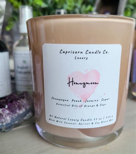 Honeymoon 11 Oz Luxury Coconut Wax Candle Sweet Floral Etsy