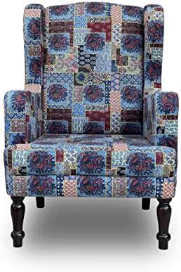 DANEWOOD High Back Wing Chair Seater Sofa For Living Room One Seater Maharaja Lounge