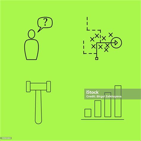業務大綱圖示集線性圖示向量圖形及更多圖示圖片 圖示 插圖 方形 Istock