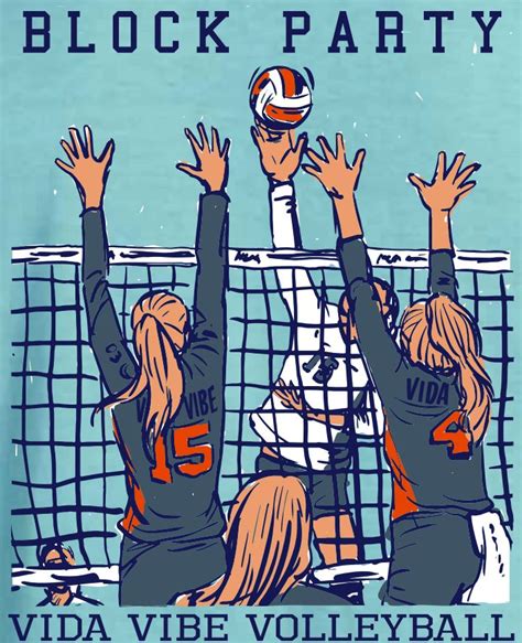 Volleyball Block Party Tee Volleyball Wallpaper Volleyball Posters