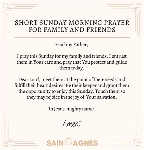 8 Sunday Morning Prayers And Blessings Printable Images