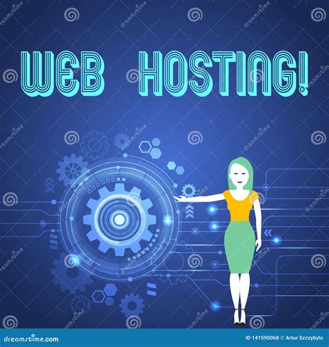 Handwriting Text Web Hosting Concept Meaning Server Service That Allows Somebody To Make