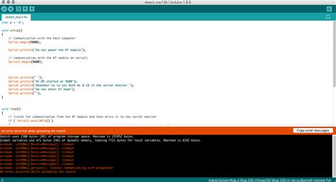 Arduino Mega 2560 Error With Hc 05 Programming Arduino Forum