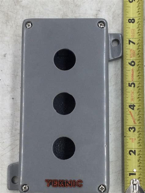 Altech 2 006 E 12 Enclosure Cast Aluminum Gray 3 Each 22mm Holes