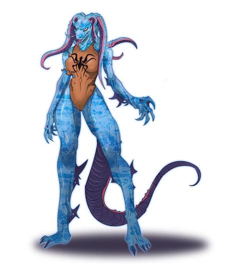 Concept Art Of Mutated Spider Girl Into Mutant Aquatic Newt R