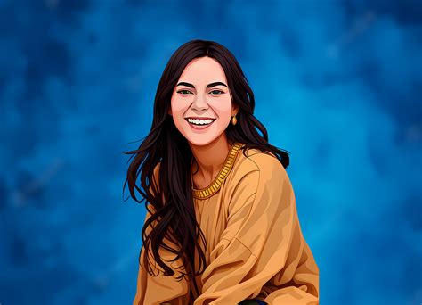 Girl Smiling Vector Illustration Digital Art Behance