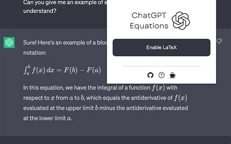 Chatgpt Equation Renderer Google Chrome I In Eklenti Ndir