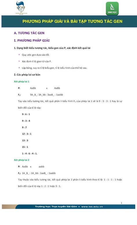 (PDF) Phương pháp giải tương tác gen - DOKUMEN.TIPS