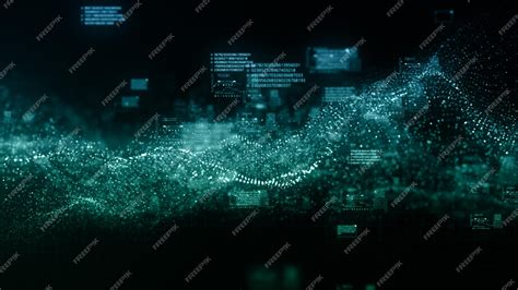 Premium Photo Digital Cyberspace With Numbers Technology Digital Big