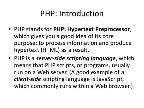 Php Basics