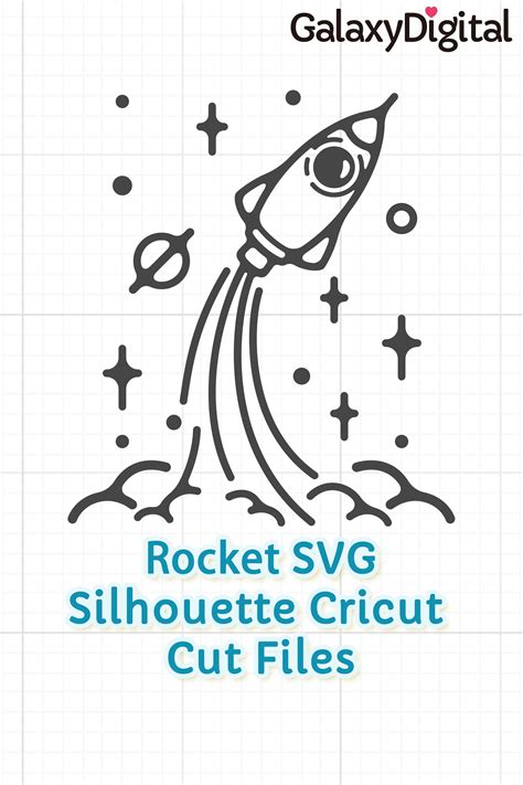 Simple Rocket Svg Spaceship Svg