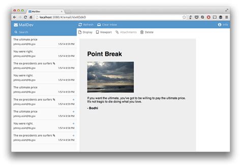 Testing Emails During Development · Toni Van De Voorde