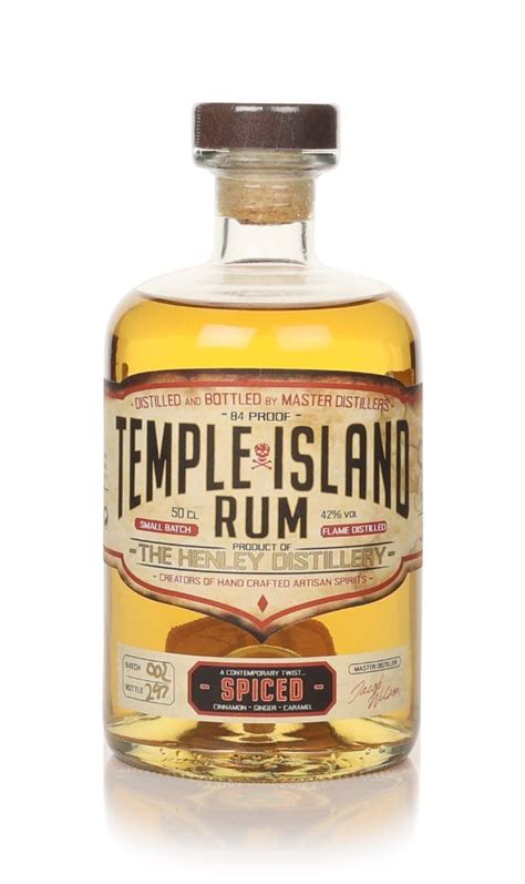 Temple Island Spiced Rum 50cl Master Of Malt
